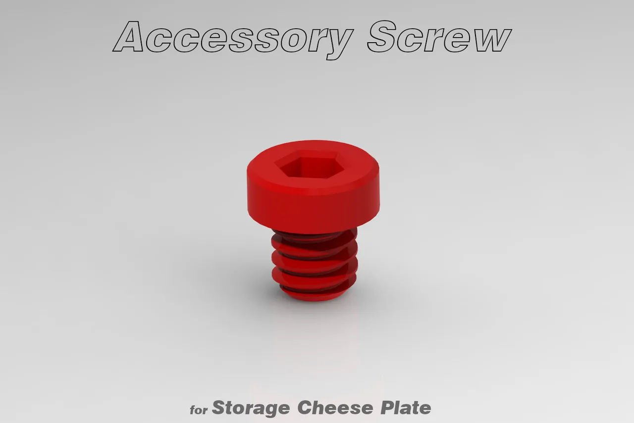 Accessory Screw 1/4" UNC x 1/4" (for Storage Cheese Plate) by Ratasich ...