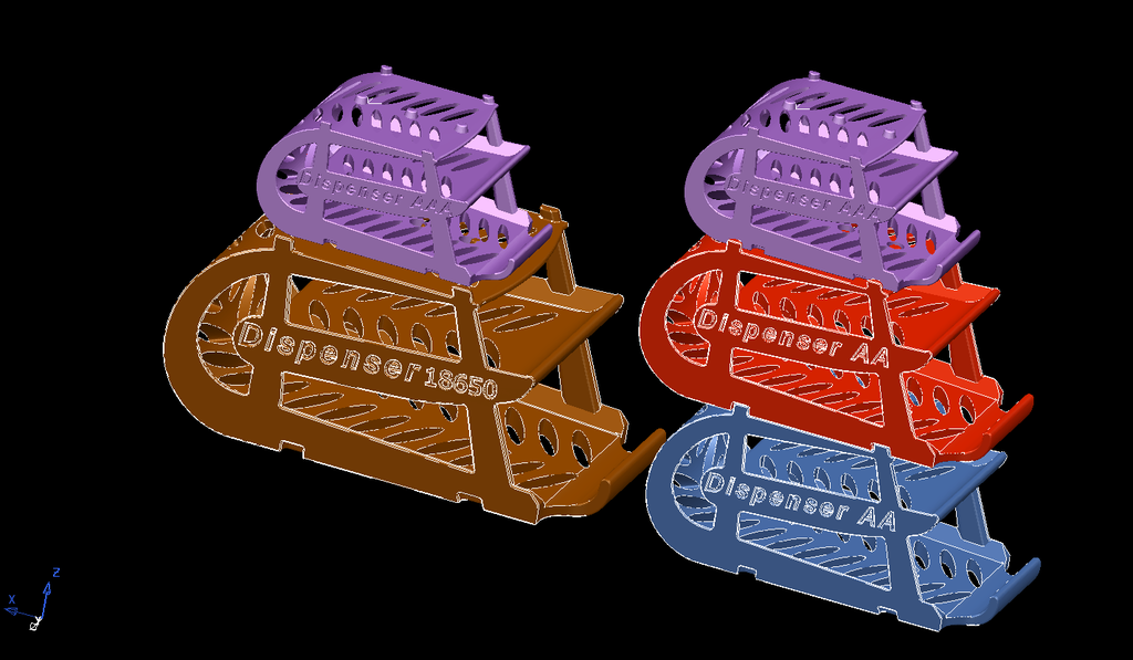 Battery Dispenser rotary stackable by Ljhtom (Javier Hernando ...