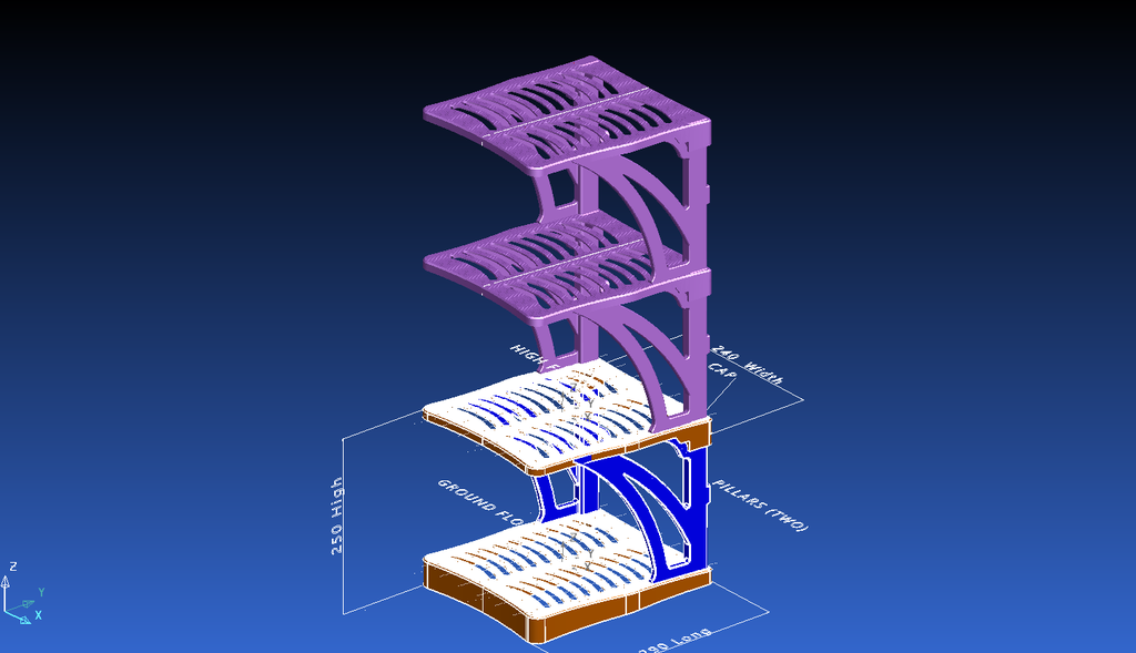Modular stackable shoe rack. by Ljhtom (Javier Hernando) | Download ...