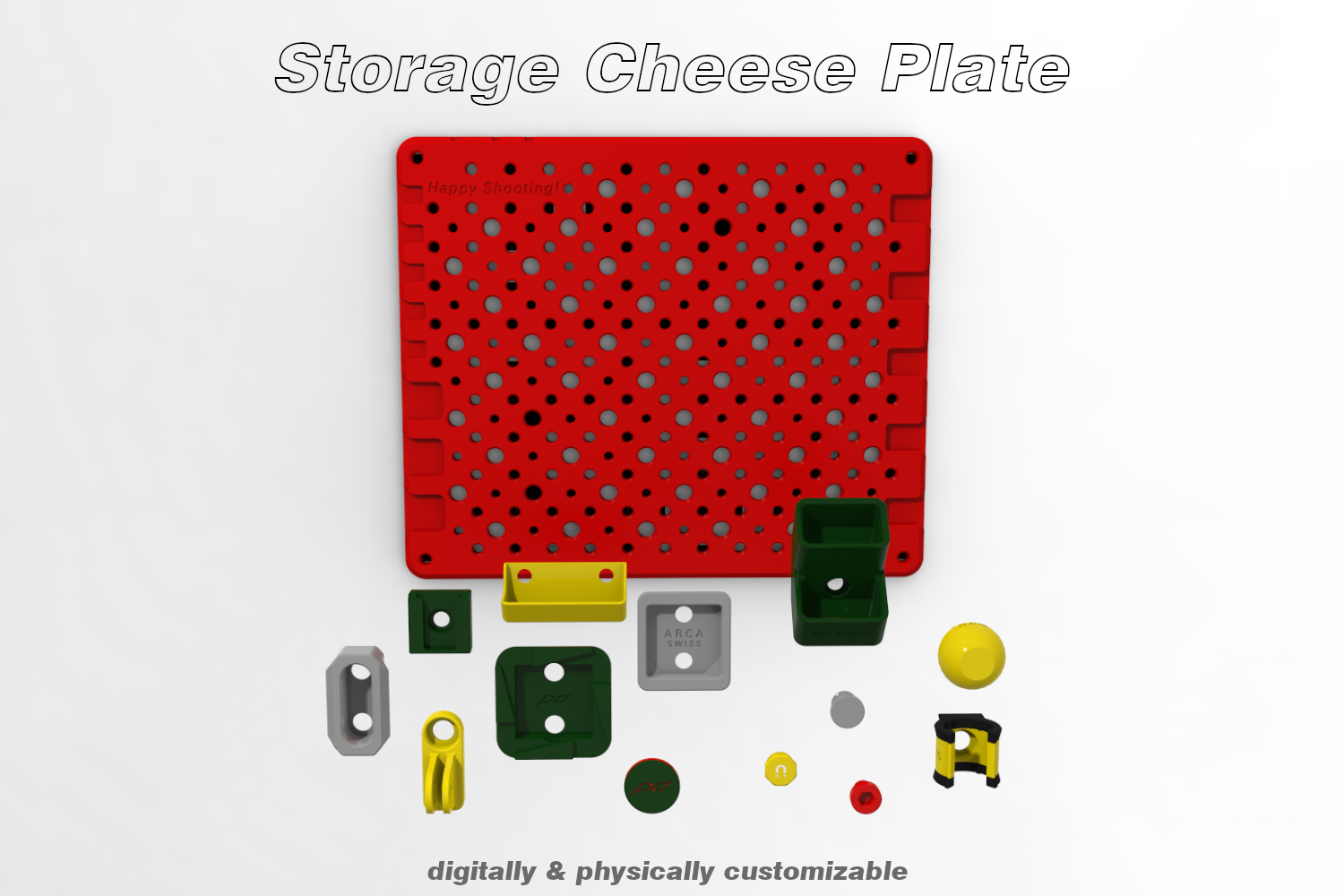 NATO Rail (for Storage Cheese Plate) by Ratasich | Download free STL ...