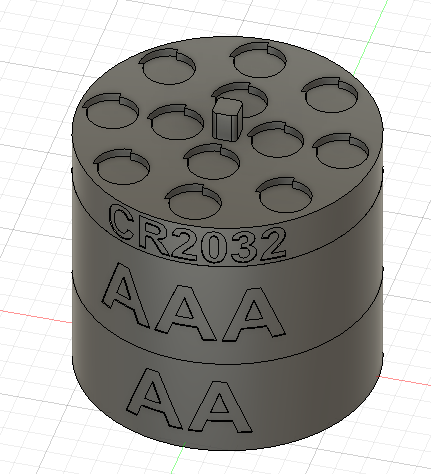 Battery Box (AA + AAA + CR2032) by ciccio3D | Download free STL model ...