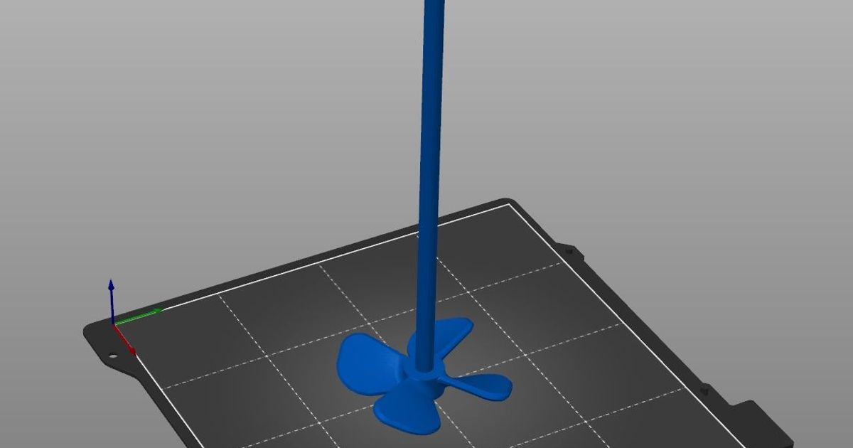 Propeller on a stick by cysio | Download free STL model | Printables.com