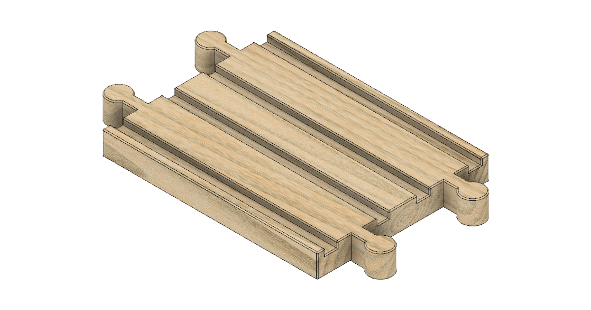 Brio Compatible Standard Double "B1" Straight Track by Print A Train ...
