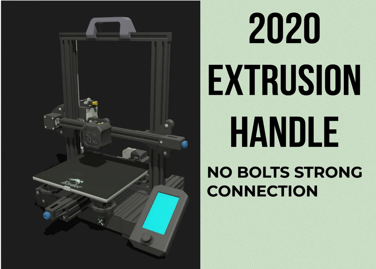 3D PRINTER HANDLE FOR ENDER 3 ENDER 3 V2 ALL 3D PRINTERS WITH 2020 ...