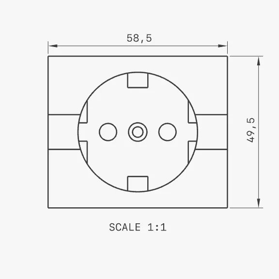 Eu Electrical Outlet Wall Cover by Cnrcg27 | Download free STL model ...