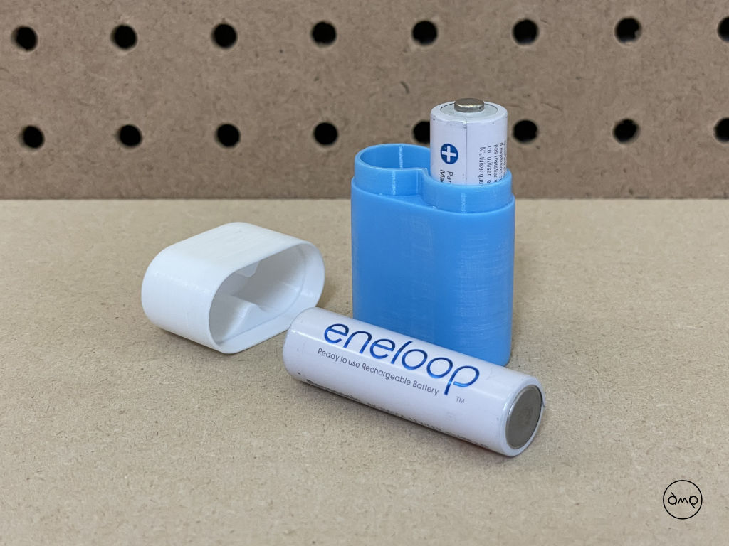 Battery Pod Case (AA & AAA) by DoMakePrint | Download free STL model ...
