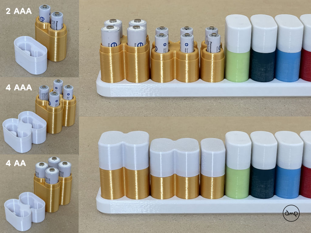 Battery Pod Case (AA & AAA) by DoMakePrint | Download free STL model ...