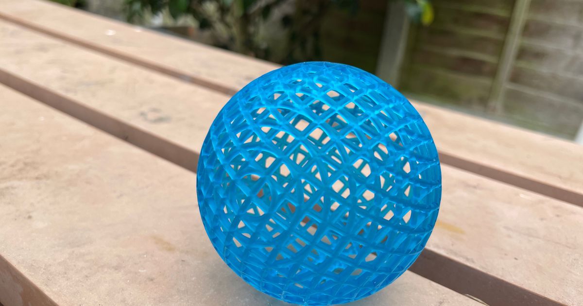 Hollow Mesh Sphere by Jimson | Download free STL model | Printables.com