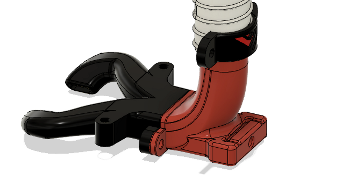 cpap duct for VZBot alu printhead with Quickdraw v2 by annex by Ujang ...