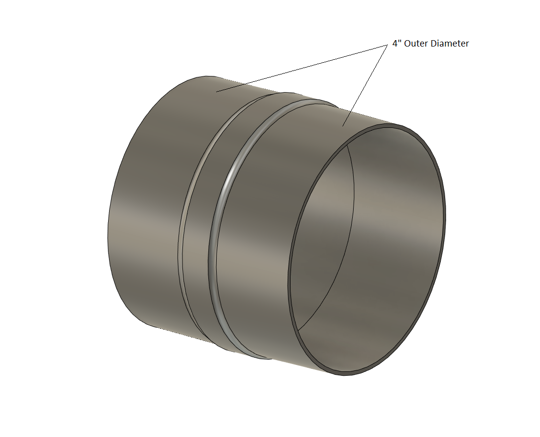 4" Dust Collection - M-M Coupler por louisblevine | Descargar modelo ...