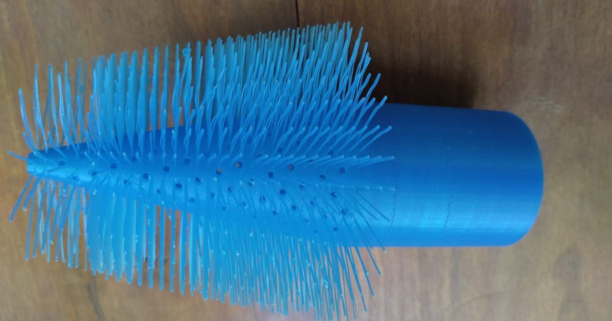 Vacuum cleaner tip with brush by alvarezcabrera | Download free STL ...