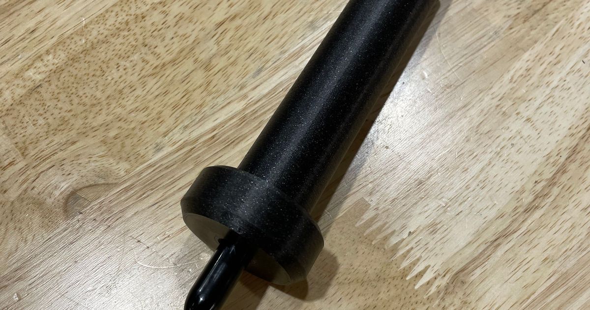 Spring Loaded Sharpie Holder for CNC Machine by James York | Download ...