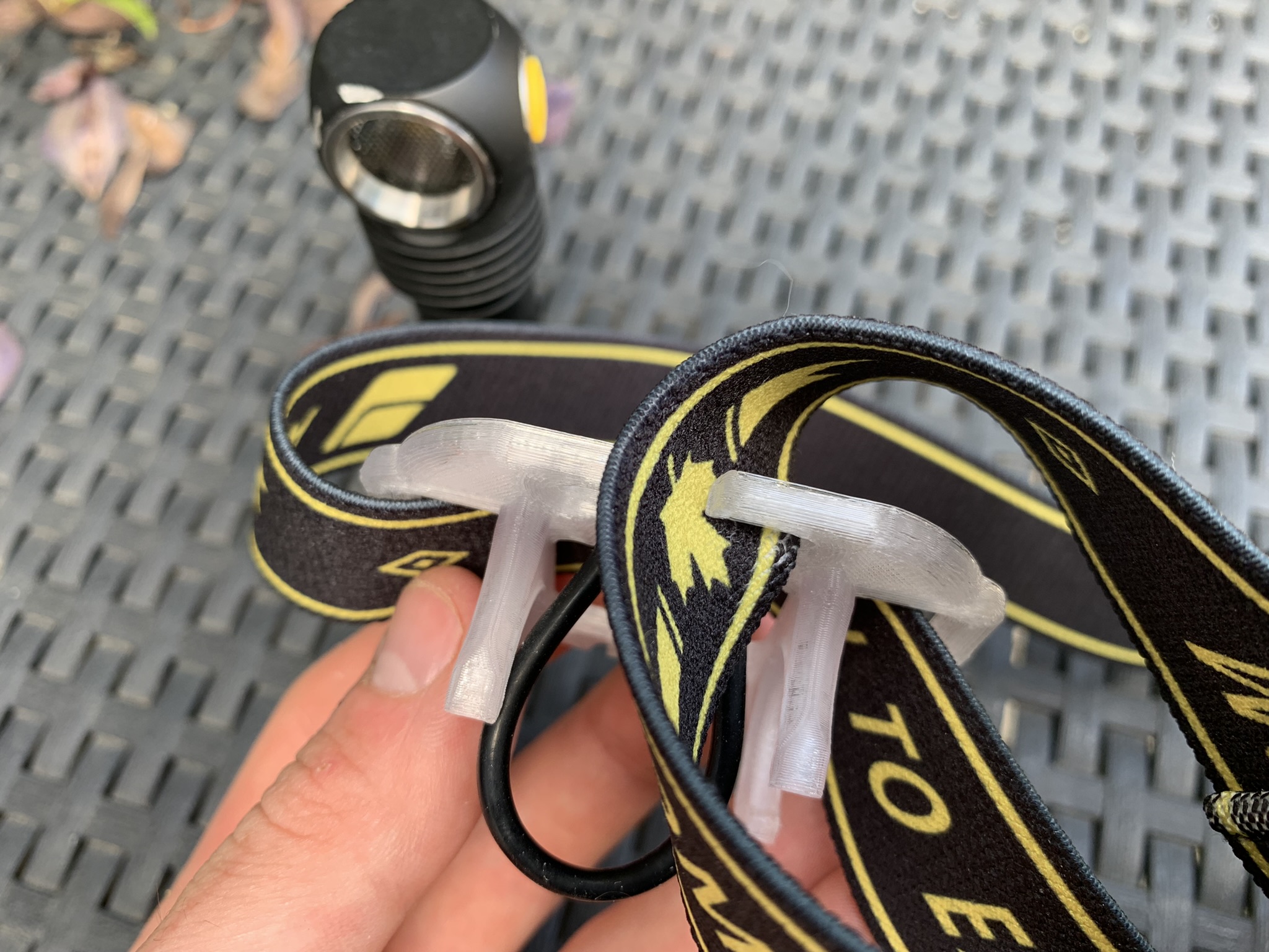Head mount for Armytek Wizard with rubber ring (+other 18650 lights) by ...
