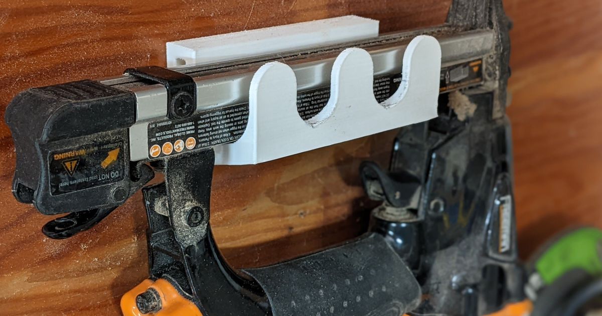 Nailer/Stapler Wall Mount by jcgoette | Download free STL model ...