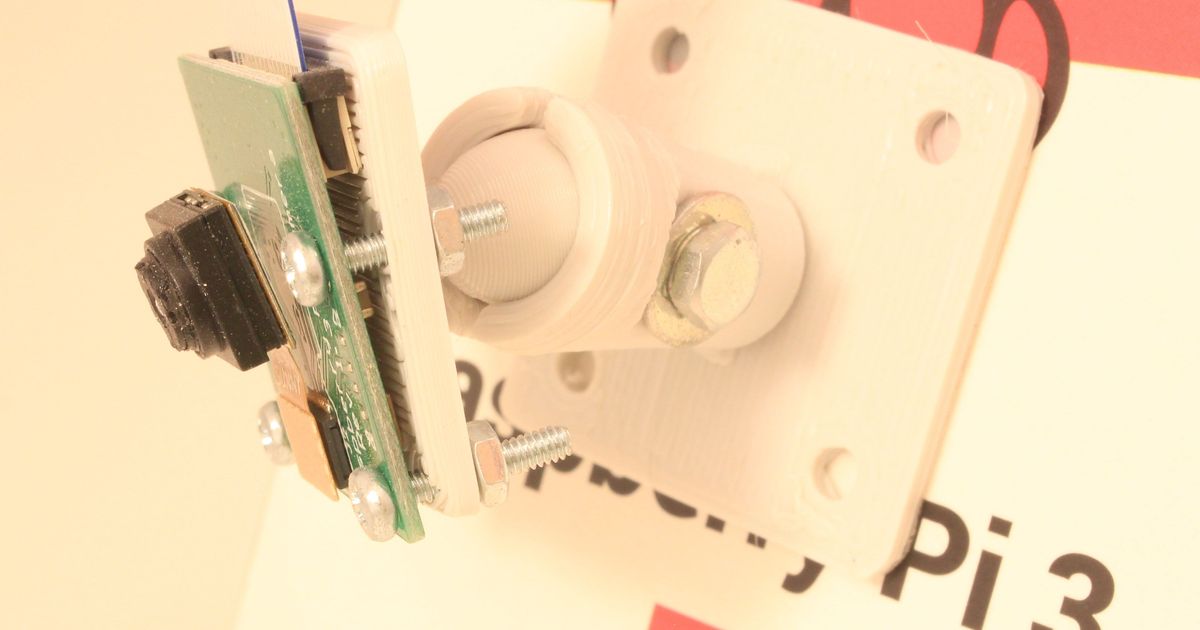 Raspberry Pi Camera Ball Mount Octoprint by Project18 | Download free ...