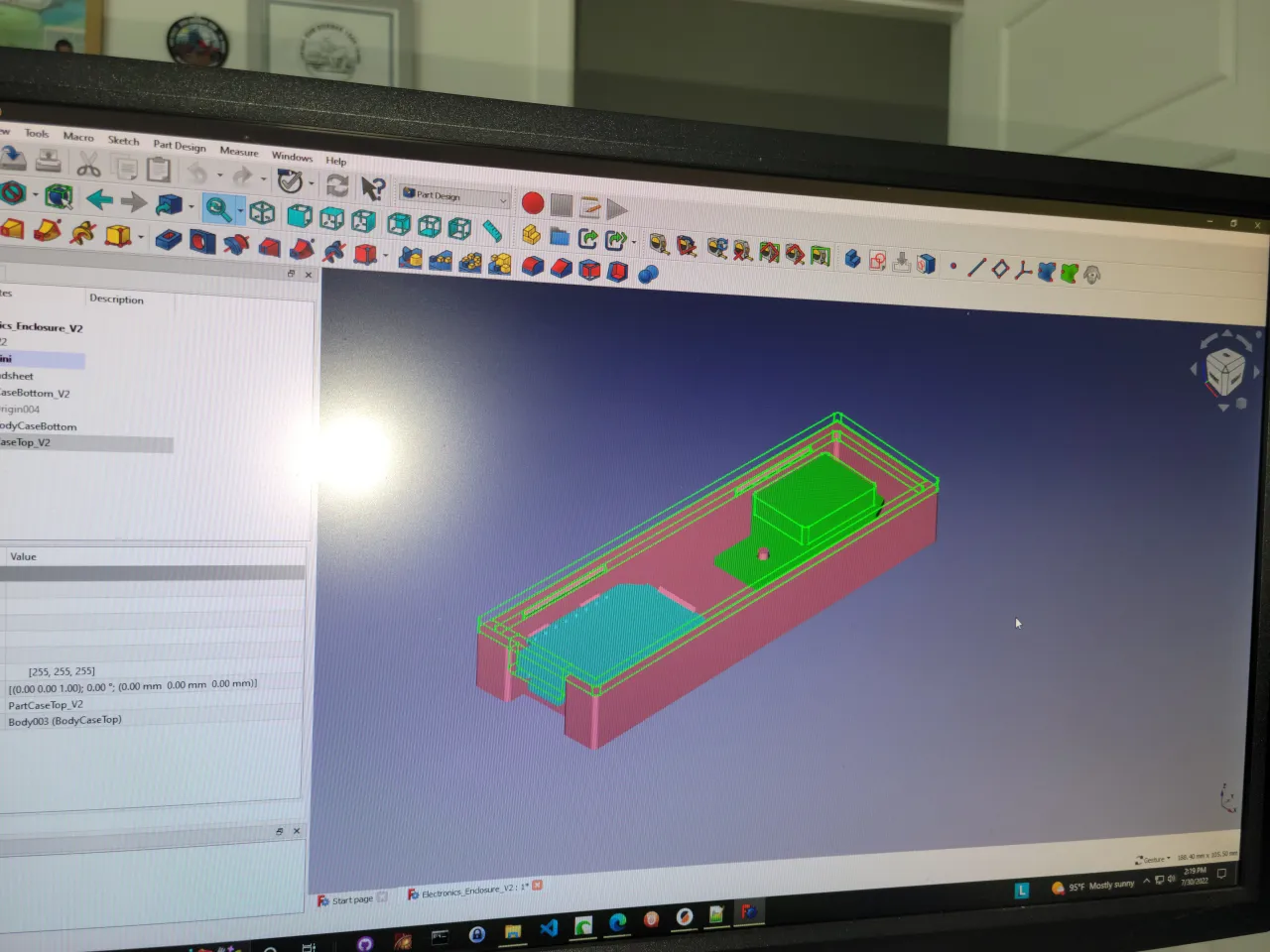 Wemos D1 Mini and DHT22 Enclosure by QuasiReal | Download free STL ...