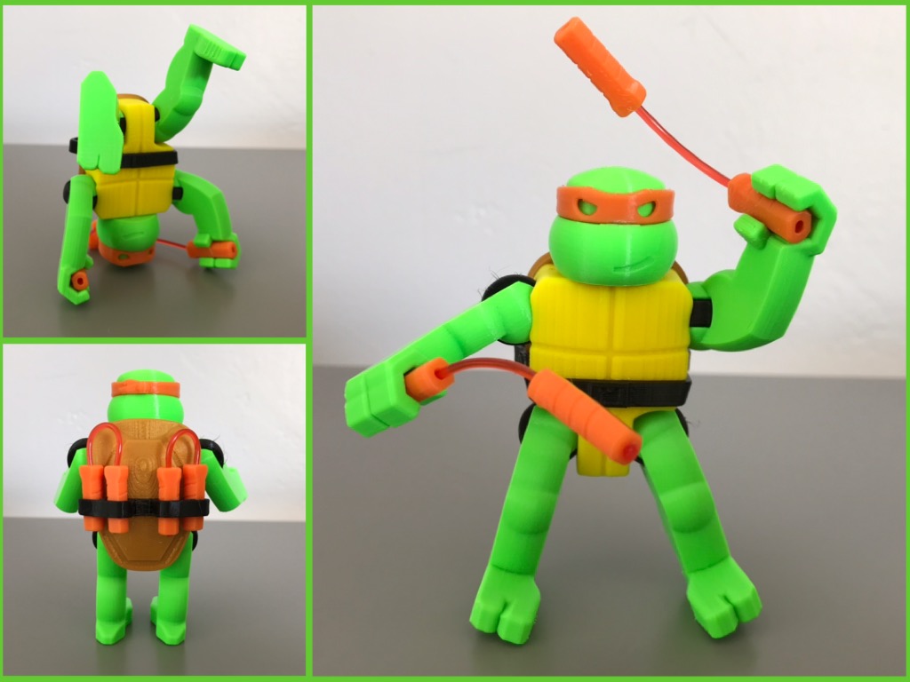 TMNT Action Figures por Dragon Mountain Design | Descargar modelo STL ...