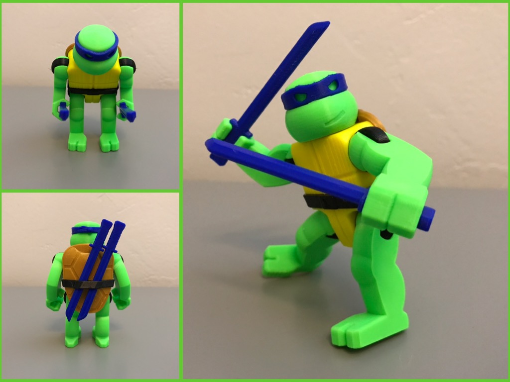 TMNT Action Figures by Dragon Mountain Design | Download free STL model ...