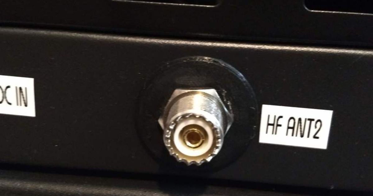 M28 Panel Mount SO-239 by Slack | Download free STL model | Printables.com