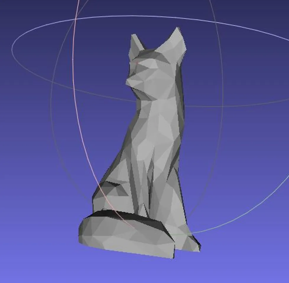 Low Poly Sitting Fox by GrimbiXcode | Download free STL model ...