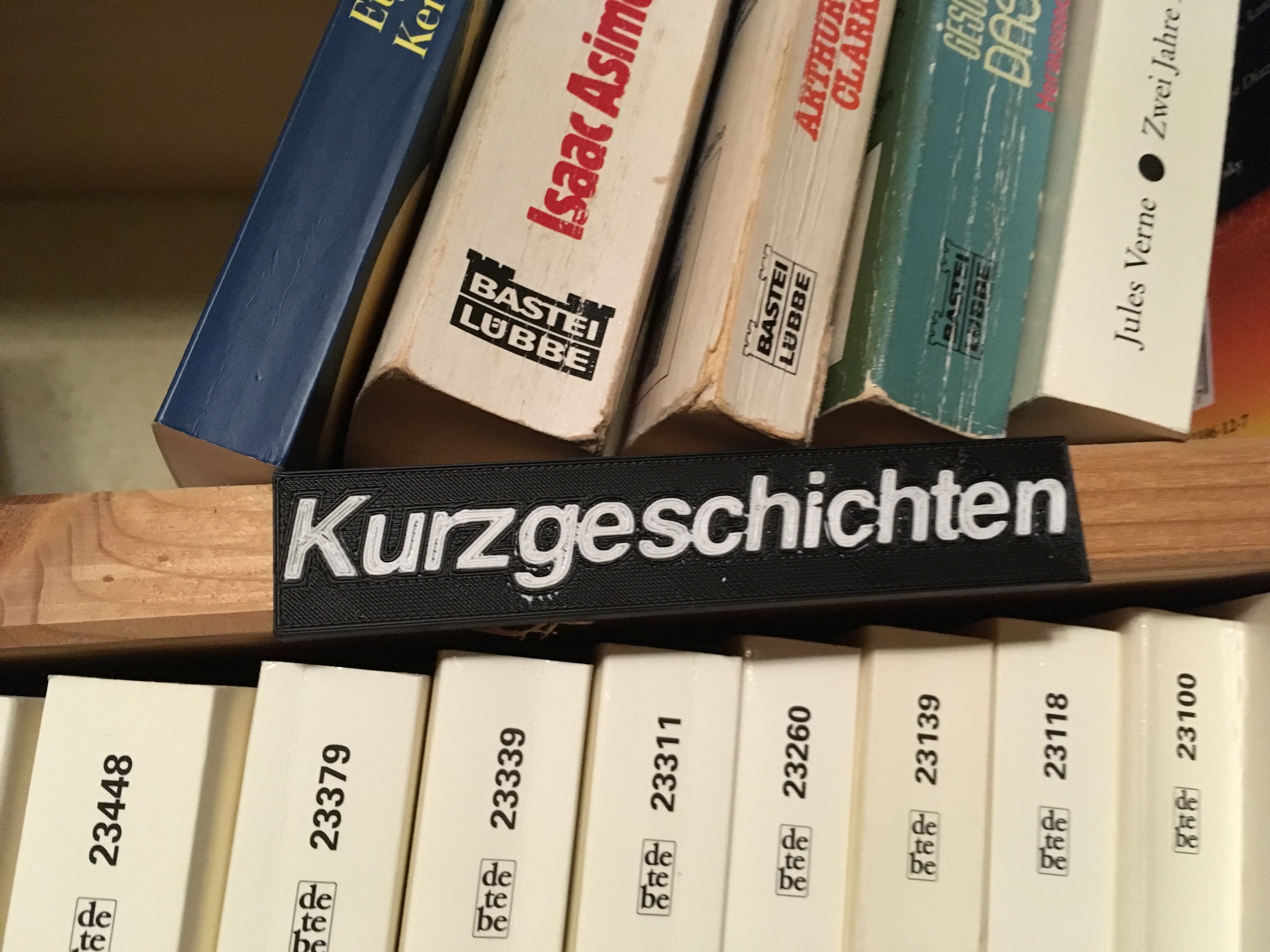 Shelf Sign by Andreas_O | Download free STL model | Printables.com