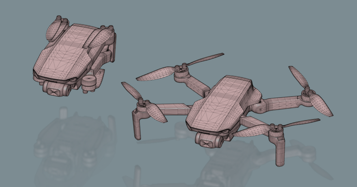 DJI mini 2 drone by Jurij | Download free STL model | Printables.com