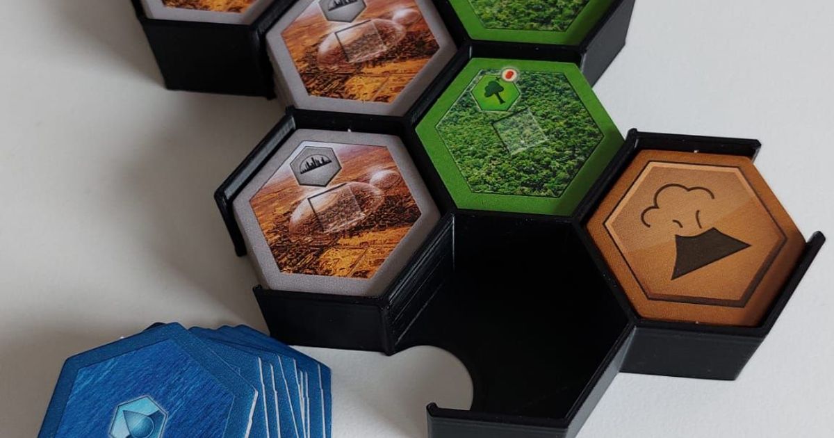 Terraforming Mars Tile Holder by Simple | Download free STL model ...