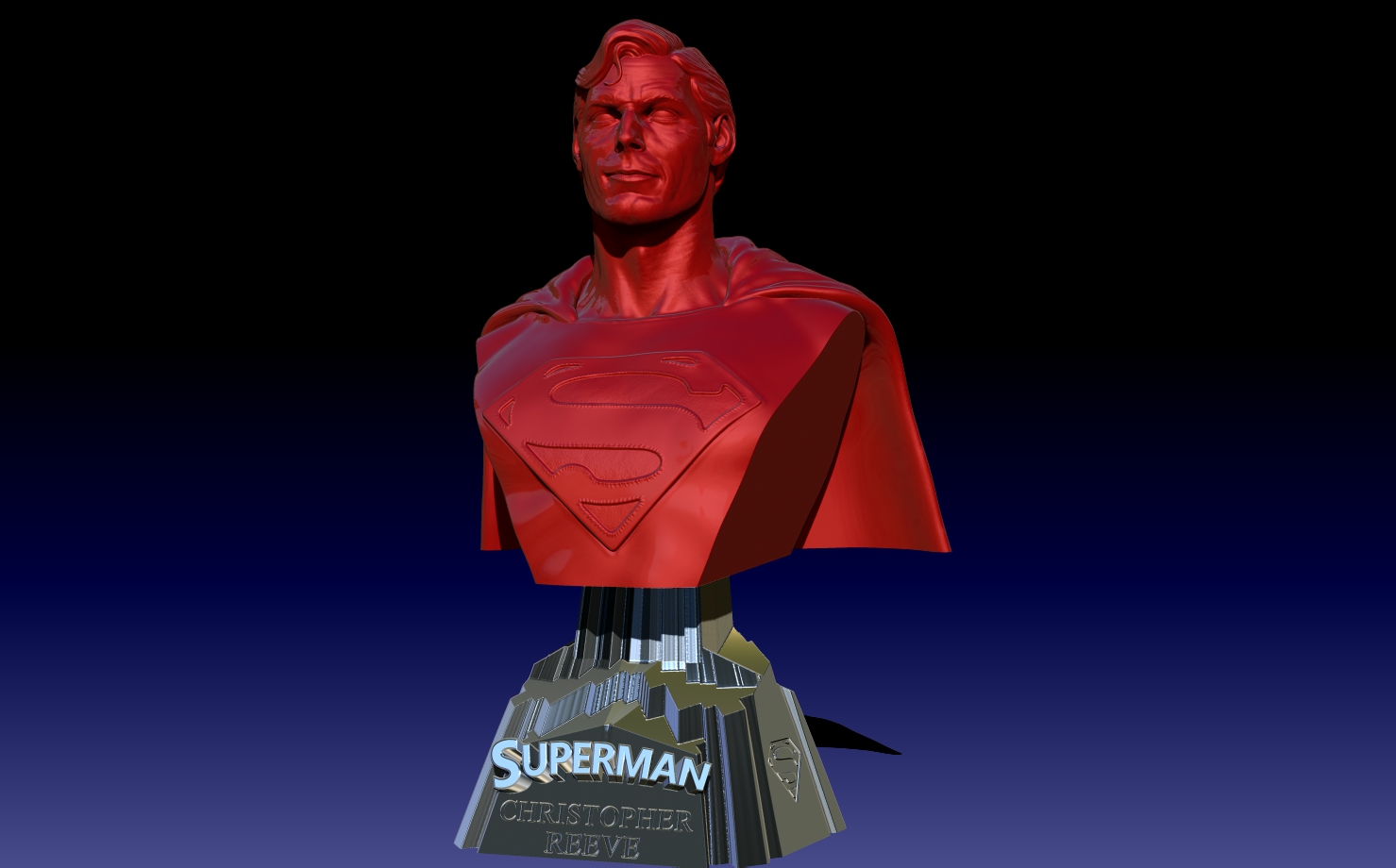 Superman Bust by JS-studio | Download free STL model | Printables.com