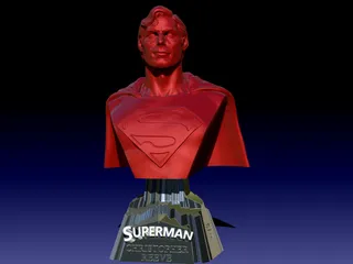 Superman Bust by JS-studio | Download free STL model | Printables.com