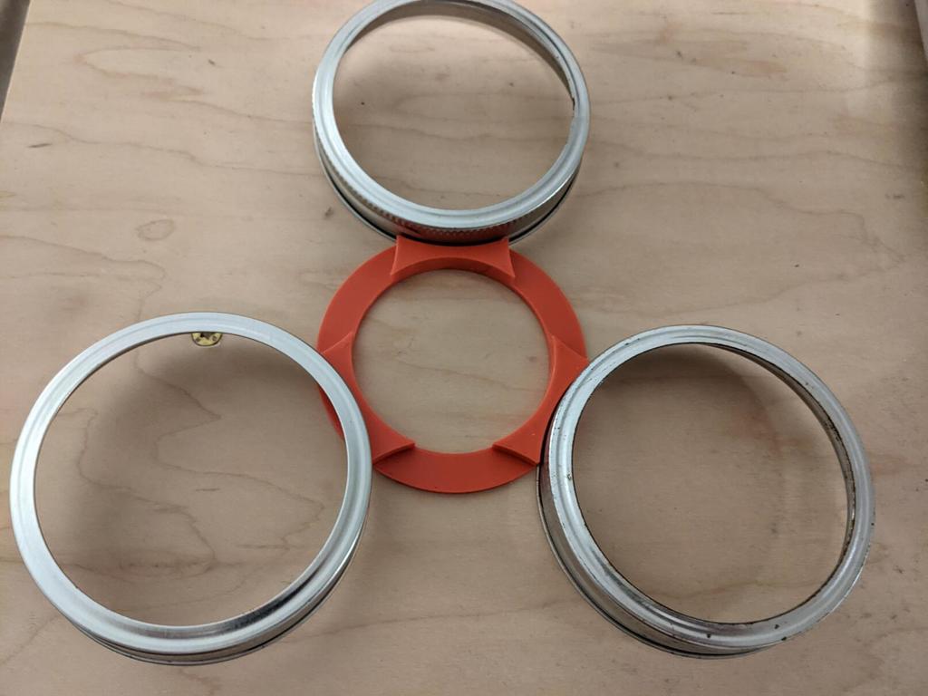 Trefoil jar ring holder by keegan | Download free STL model ...