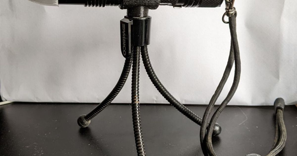 Flashlight tripod mount and diffuser by MrPorcine | Download free STL ...