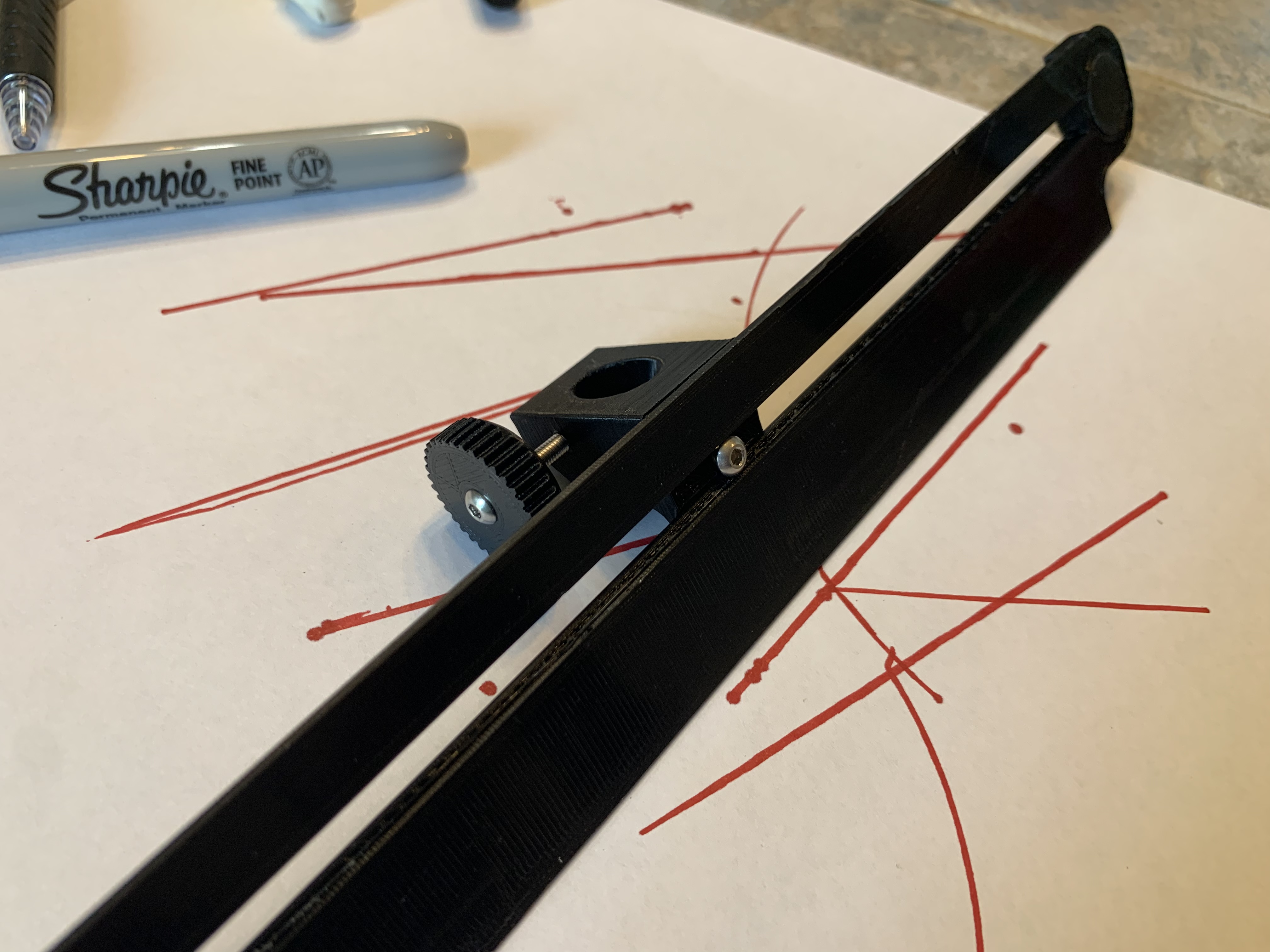 (Updated)The Tool Sharpie 3 in 1 - Compass, straight line, and ruler ...
