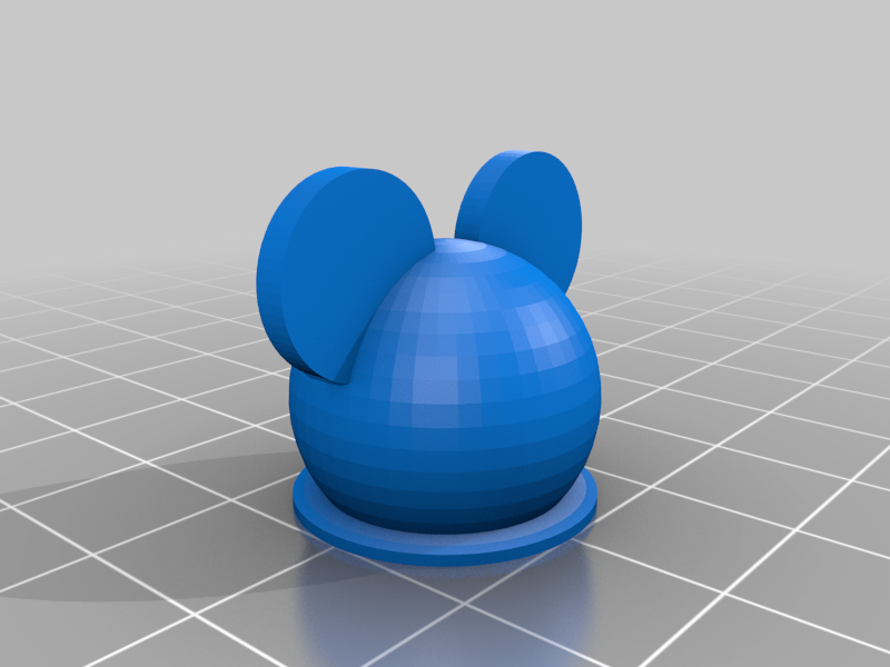 Mickey Mouse Game Piece by tjdesign | Download free STL model ...