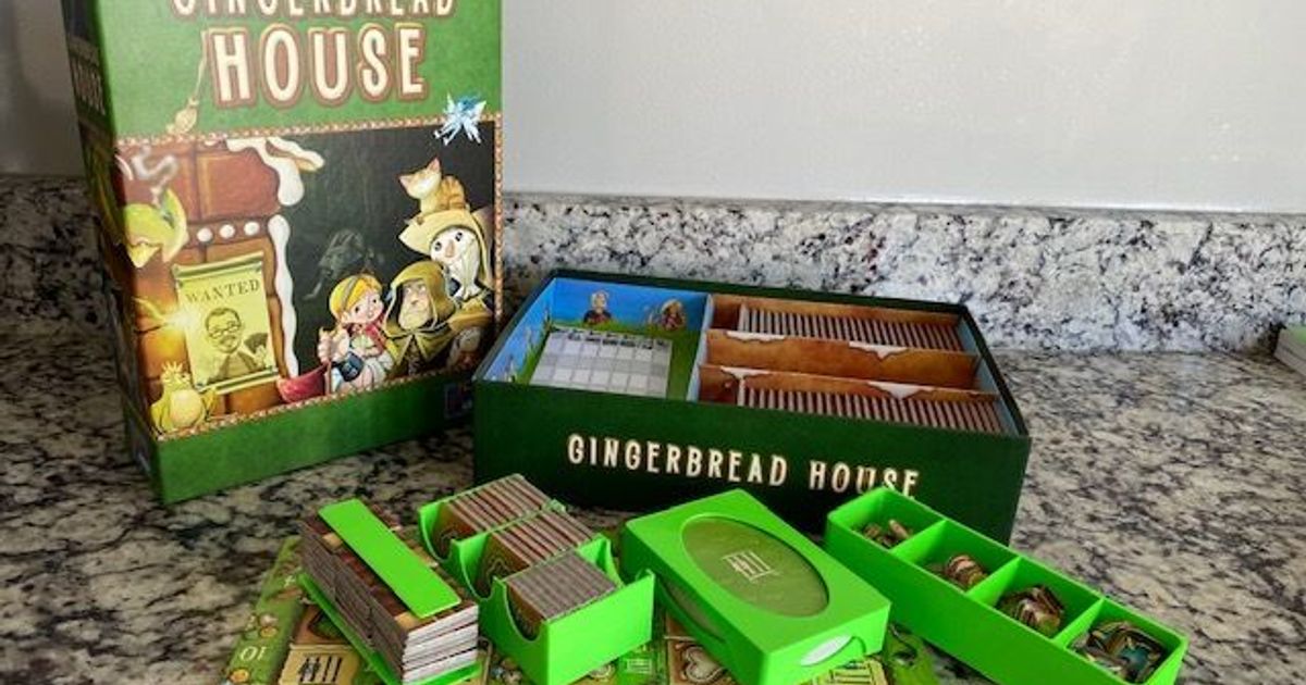 Gingerbread House Board Game Insert by tjdesign | Download free STL ...