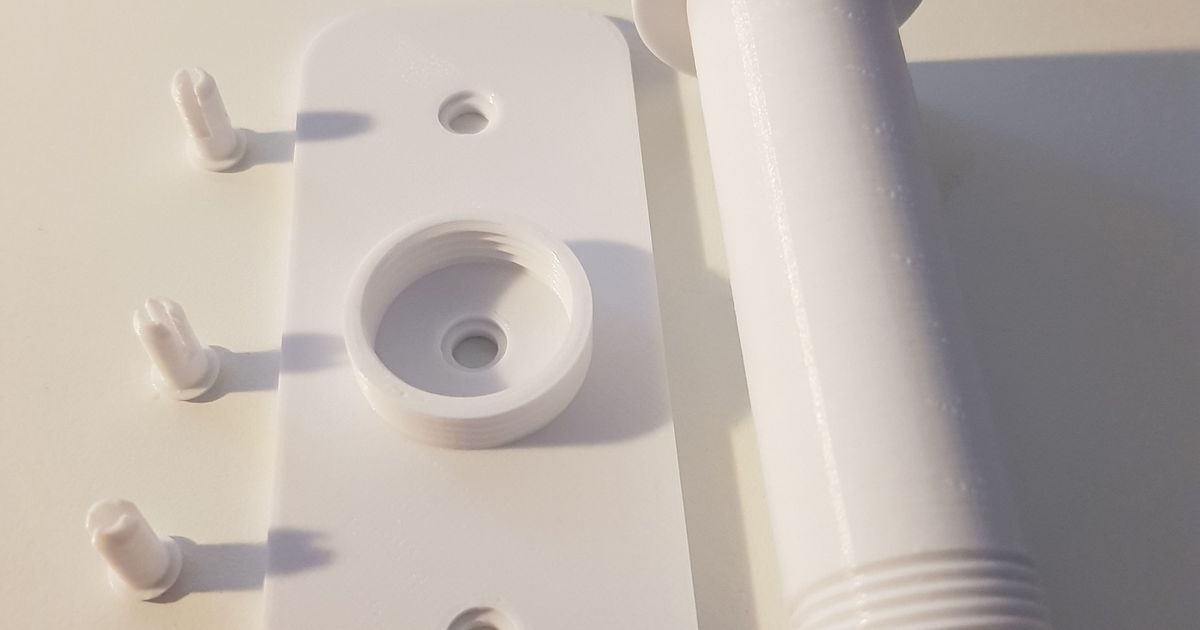 Filament spool holder for wardrobe by Deligent | Download free STL model | Printables.com