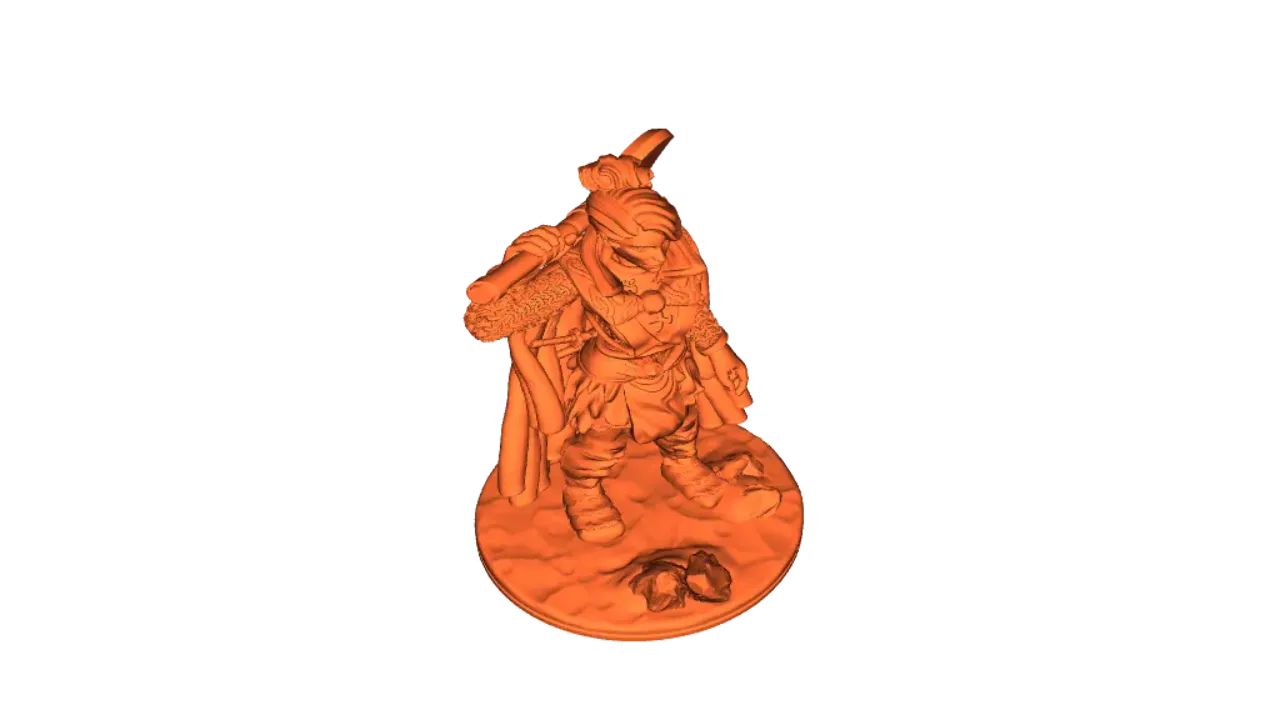 Female dwarf fighter with axe by DM WildBill | Download free STL model ...