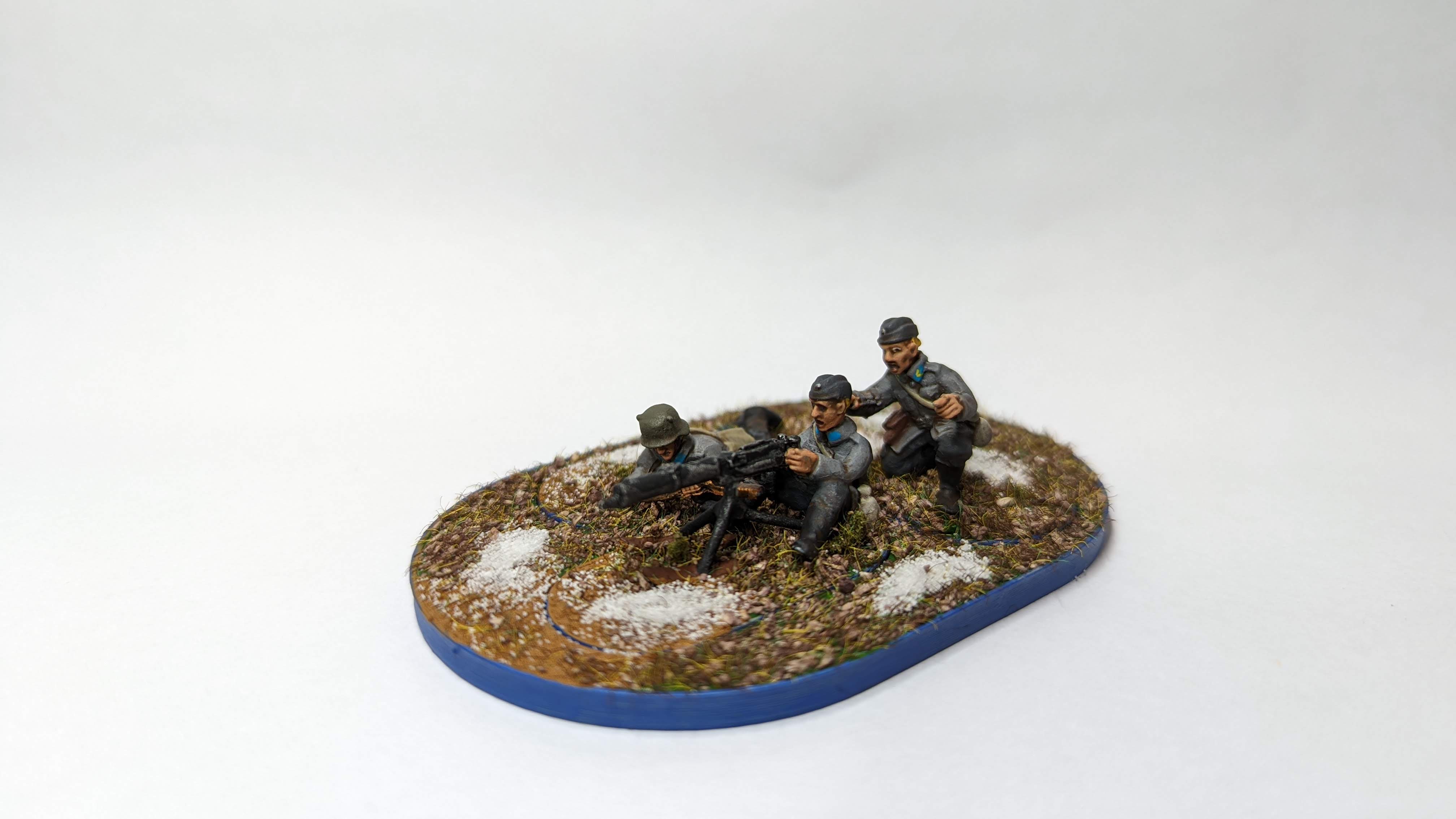 Unit Group Base for 28mm Miniatures - Optimized for Finnish MMG Team by ...