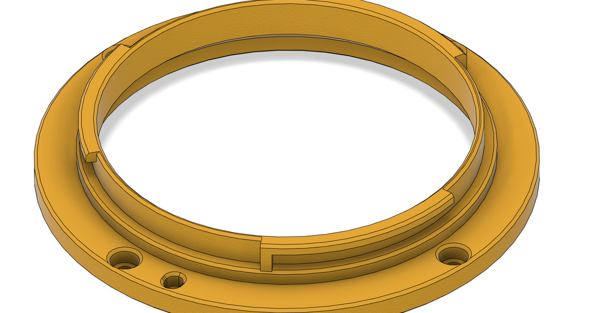 Canon EF mount for macro bellows by luq0 | Download free STL model ...