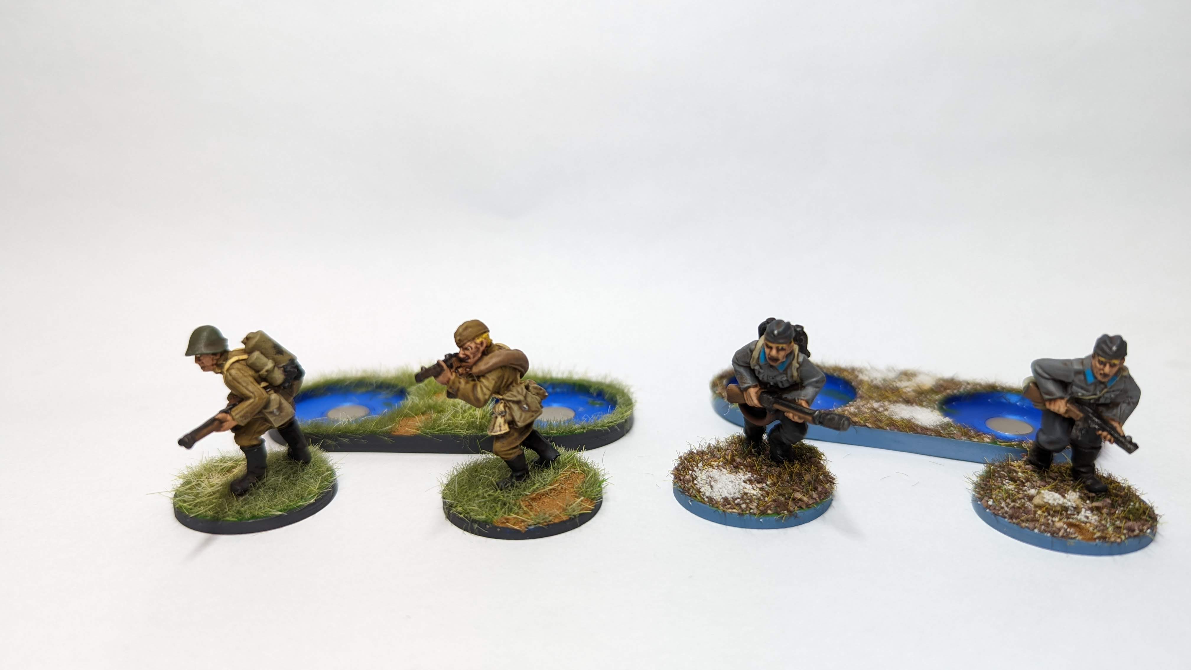 Two Man Unit Group Base for 28mm Miniatures by PH | Download free STL ...
