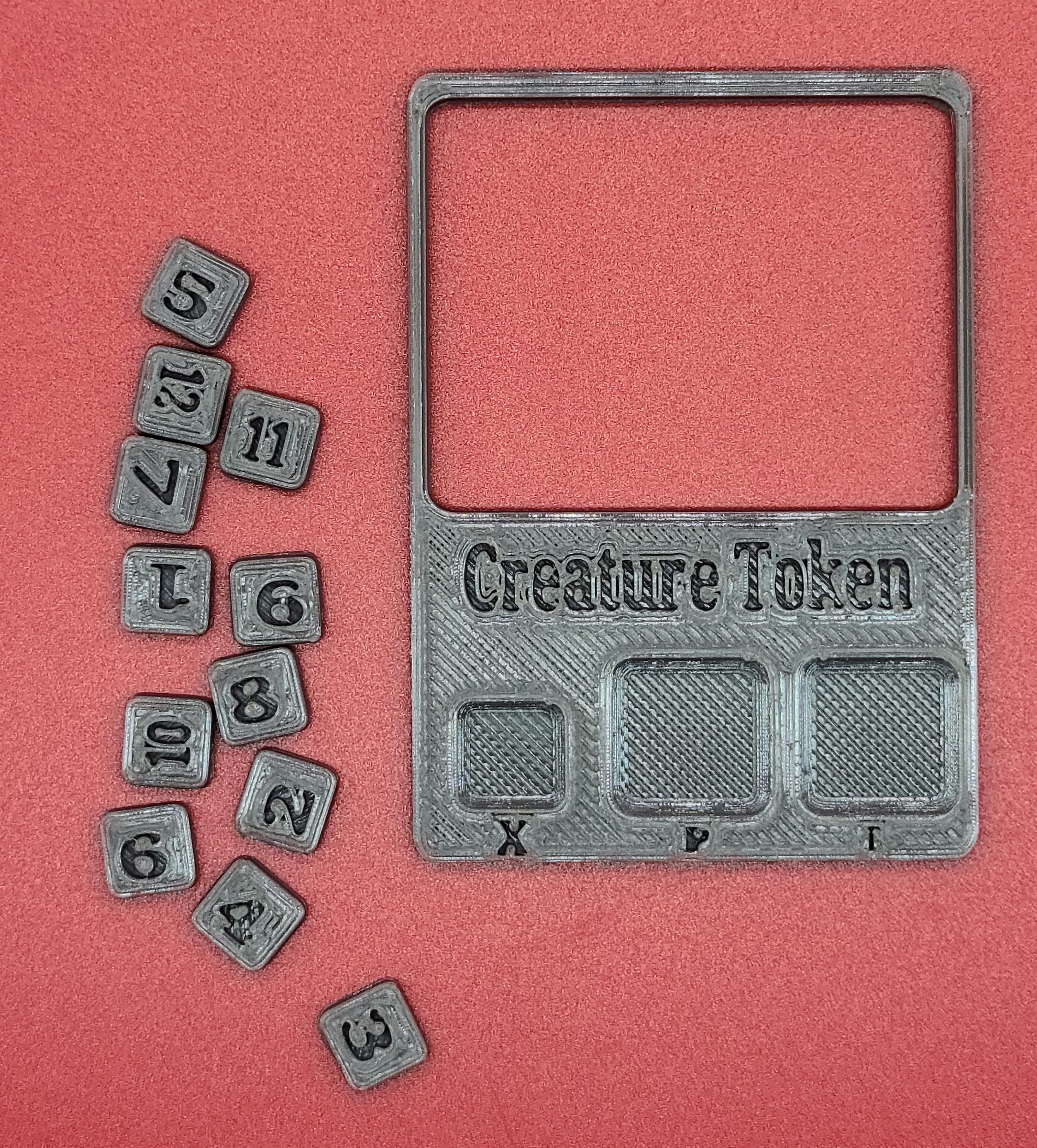MTG CREATURE TOKEN OVERLAY by Jason Horine | Download free STL model ...