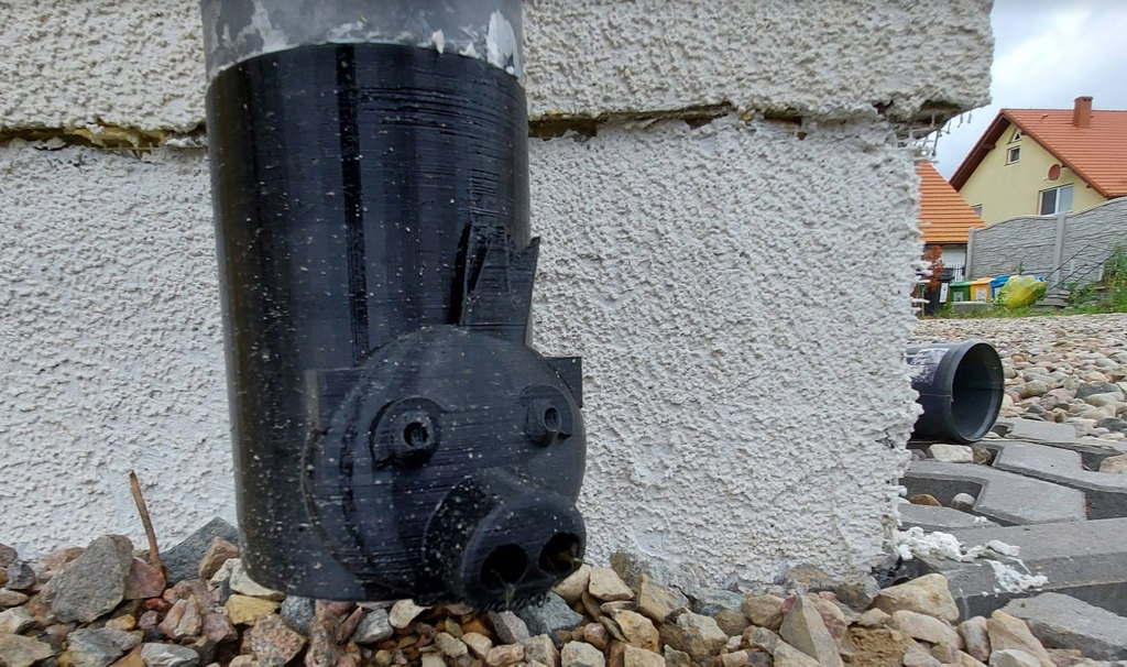 Gutter Spout - Pig by rav | Download free STL model | Printables.com