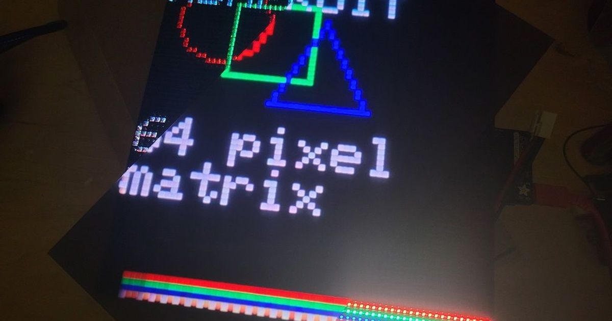 Adafruit 64x64 LED Matrix grids por nlapenn | Descargar modelo STL ...