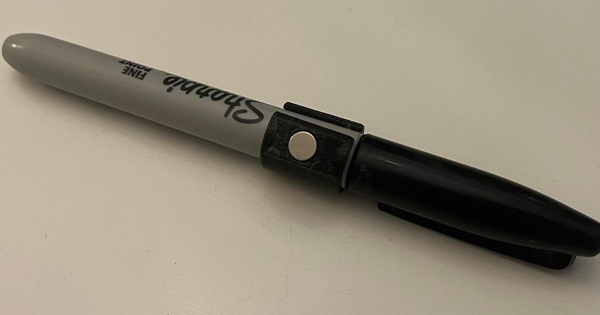 Magnetic Sharpie Sleeve by bjamdesign | Download free STL model ...