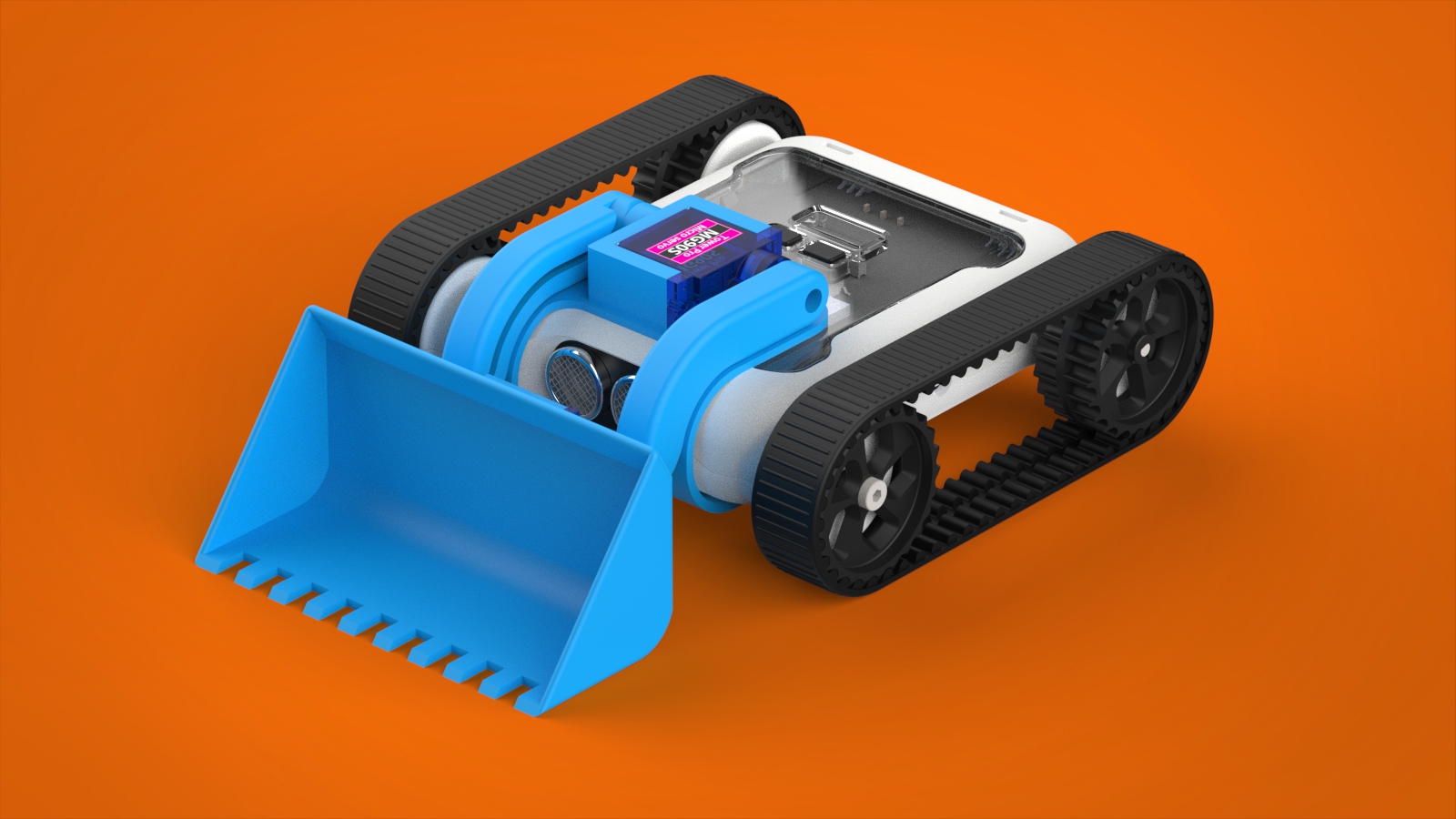 Micromelon Digger Attachment by Micromelon Robotics | Download free STL ...