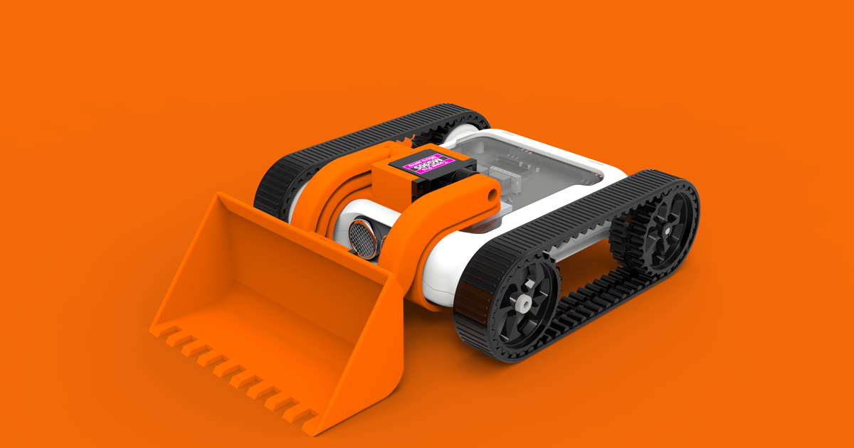 Micromelon Digger Attachment by Micromelon Robotics | Download free STL ...