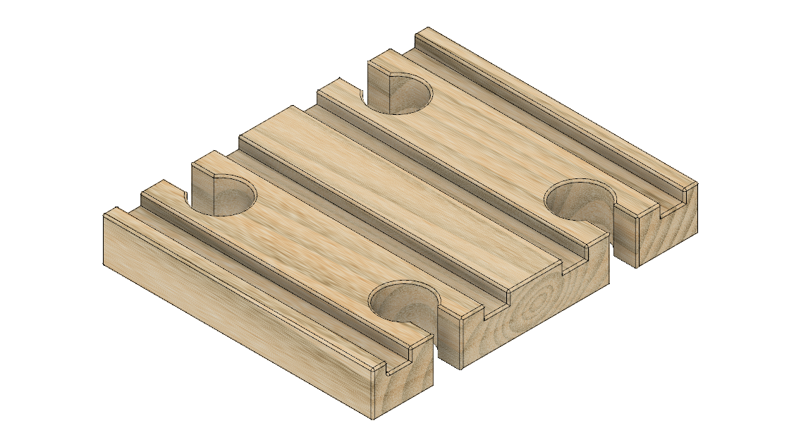 Brio Compatible Standard Double "C3" Straight Track by Print A Train ...