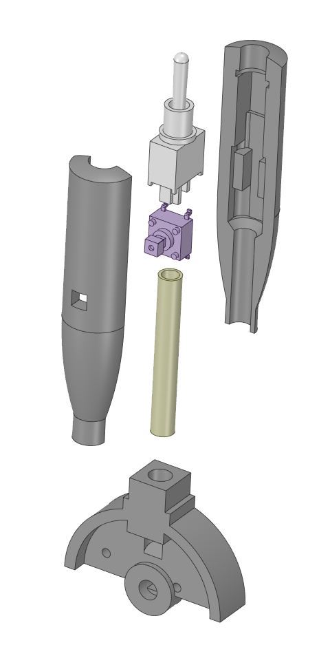 RC Stick Replacement with Button and Switch by MegaCadler | Download ...