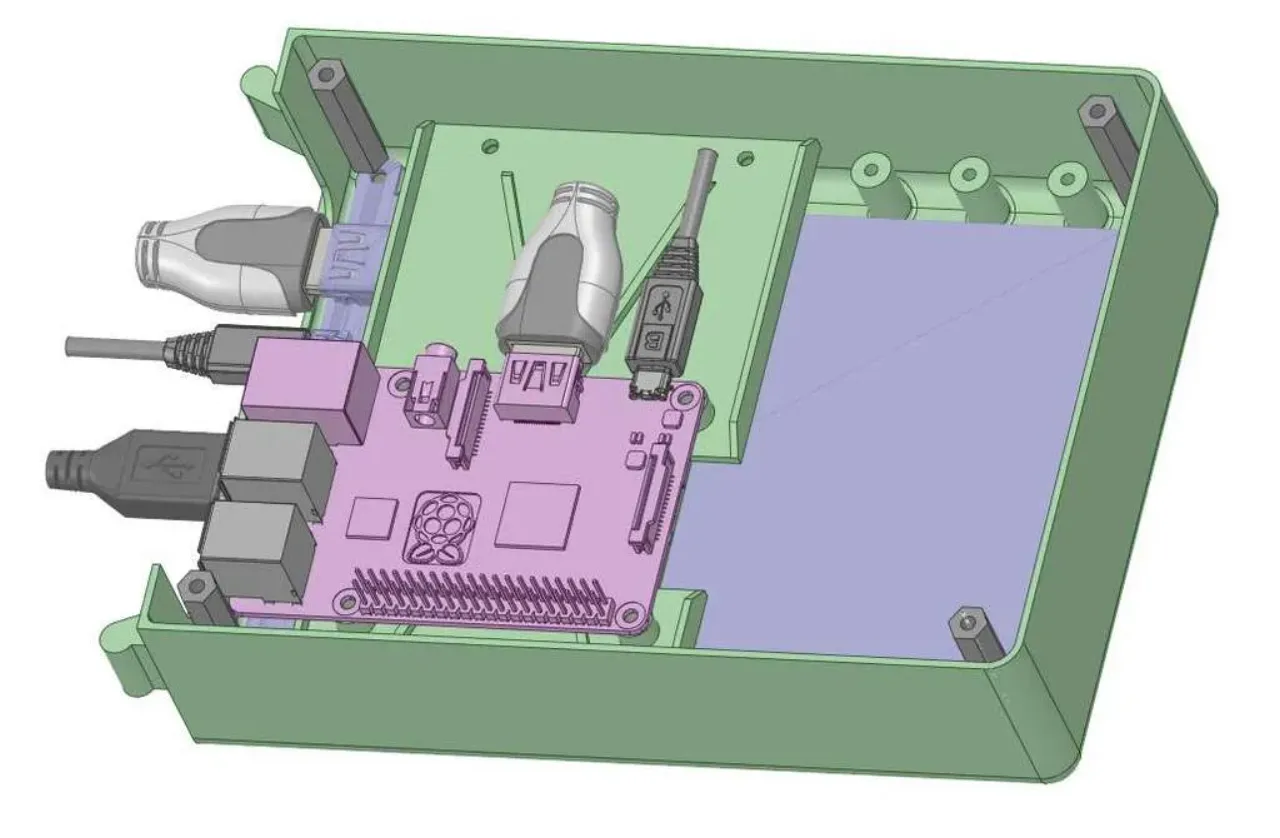Case for Raspberry Pi with 7inch HDMI Display by MegaCadler | Download ...