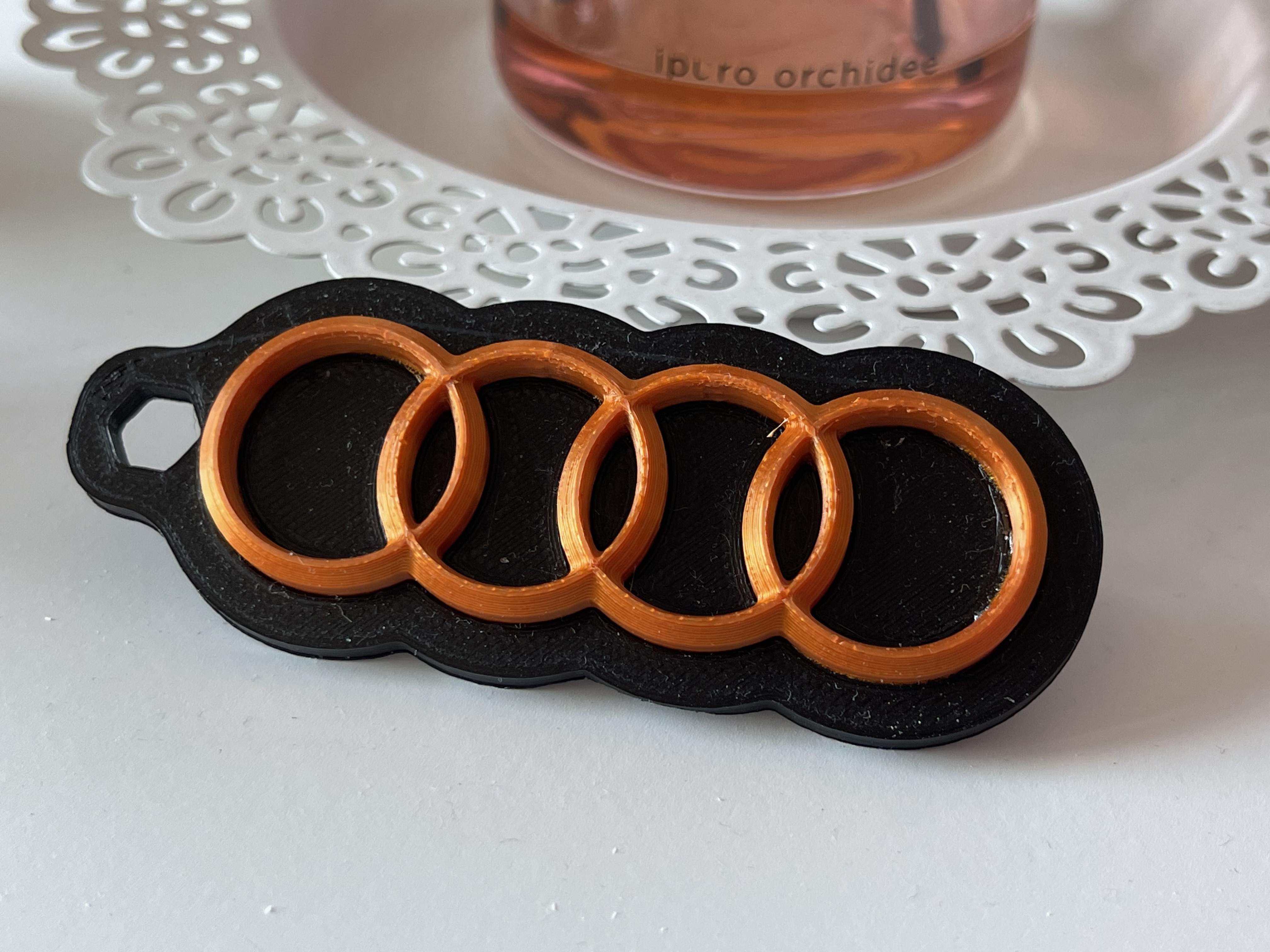 Audi Keychain Bi-Color by DeKura | Download free STL model | Printables.com