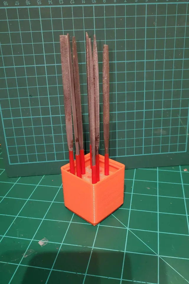 Gridfinity Needle File holder 1x1x6 (added step files) by idenny1 ...